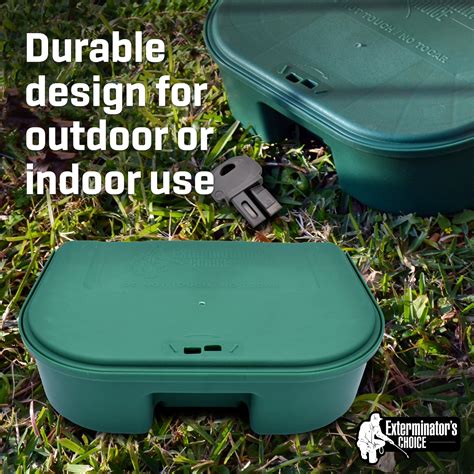 Exterminators Choice Green Bait Boxes Includes Two Bait Boxes And One