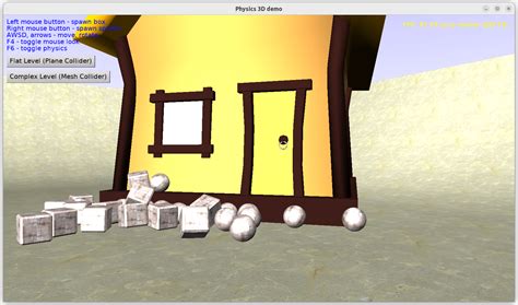 summary of the new physics capabilities castle game engine