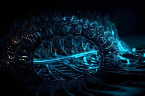 Abstract Dark Background Generative Ai Stock Illustration