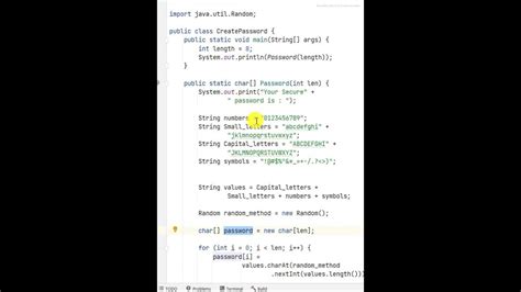 How To Generate Secure Password By Using Java Coding Java Program