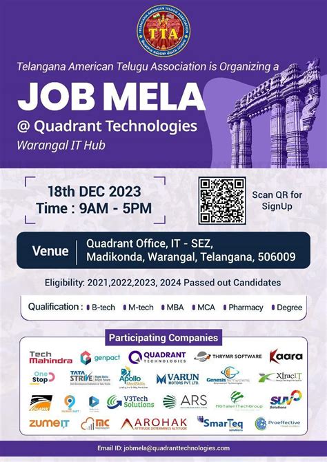 Sangeetha Sai On Linkedin Jobmela Warangal