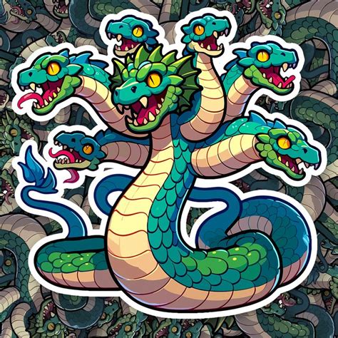 Chibi Hydra Sticker Fast And Free Shipping Marker Art Chibi Sketch