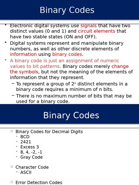 Topic 3 Binary Codes Pdf Binary Coded Decimal Ascii