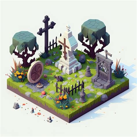 Rpg Npc Objeto De Elemento De Rol Isométrico Para Juego De Rol Ia Generativa Foto Premium