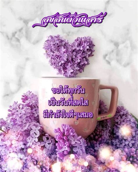 วันเสาร์🌿💜 ดอกไม้สีม่วง สวัสดีตอนเช้า อรุณสวัสดิ์