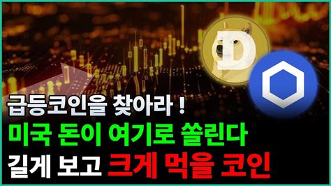 코인추천 알트코인추천 ㅣ 도지코인 체인링크 최적의 매수 자리가 왔습니다 Youtube
