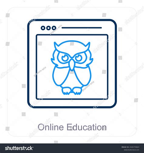 Online Education Smart Class Icon Concept Stock Vector Royalty Free