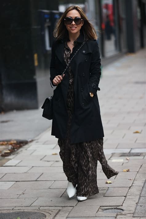Myleene Klass In Animal Print Dress London 10302020 • Celebmafia