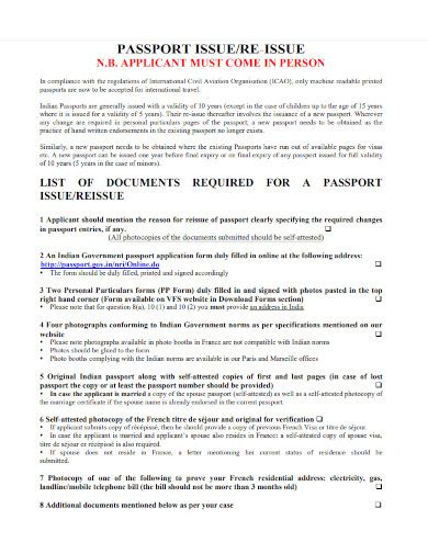 34 Passport Examples To Download