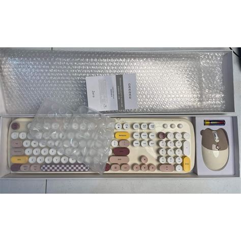 Mofii Geezer Zero Cute Compact Wireless Keyboard And Mouse Combo Plug And Play For Pc Laptop