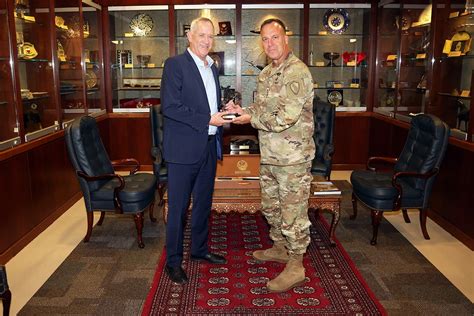 U S Central Command Commander General Michael Erik Kurillas Meeting With Israels Defense