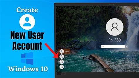 Windows 10 How To Create A New User Account Youtube