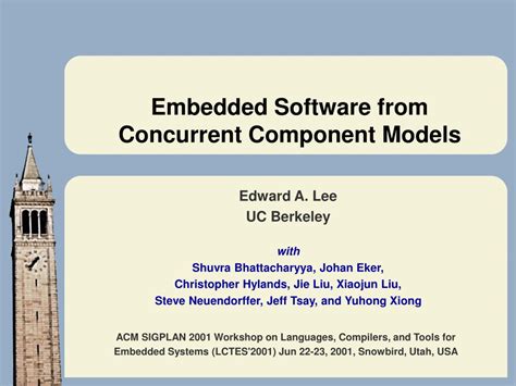 Ppt Embedded Software From Concurrent Component Models Powerpoint Presentation Id9639352