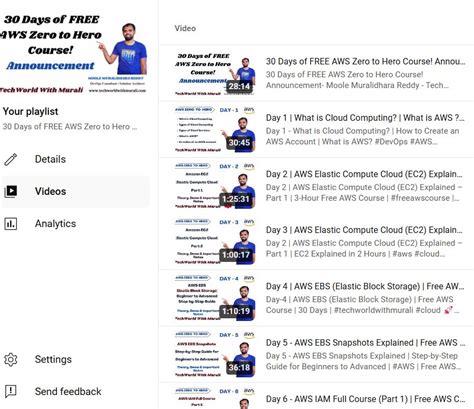 🚀 30 Days Of Aws Zero To Hero ☁️🔥 Tech World With Murali