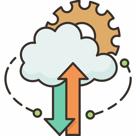 Serverless Technology Computing Datacenter Networking Icon