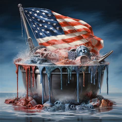 American Melting Pot Stock Illustration Illustration Of Segregation