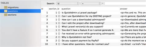 using quickadmin for existing laravel project quick admin panel