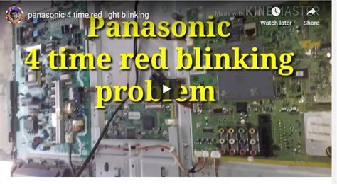 How To Resolve Panasonic 4 Time Red Light Blinking Issue