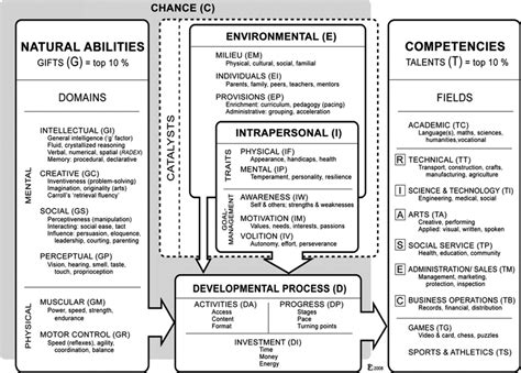 Gagnés Differentiated Model Of Tedness And Talent Dmgt 20 2008