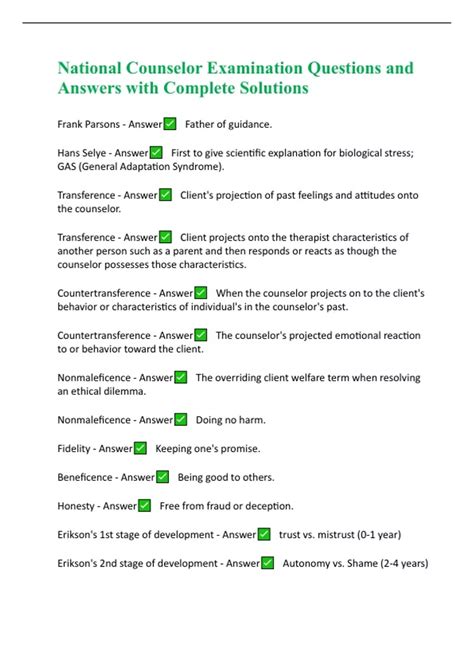 National Counselor Examination Nce Exam Practice Test Lmxf