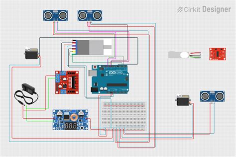 Arduino Controlled Robotic System With Servos Ultrasonic Sensors And