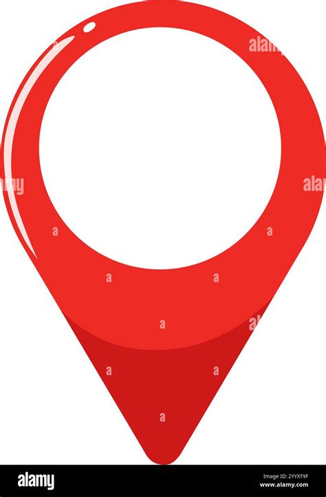 Simple Red Map Marker On White Background Stock Vector Image And Art Alamy