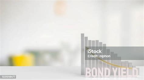 비즈니스 컨셉 3d 렌더링을 위한 화이트 텍스트 채권 수익률 및 차트 금융에 대한 스톡 사진 및 기타 이미지 금융 채권