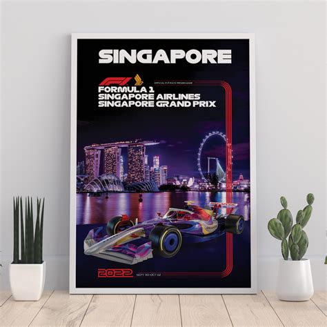 Singapore Gp Official 2022 F1 Poster Grand Prix Prints