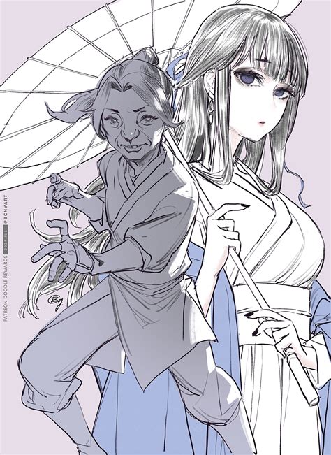 B C N Y Xiahou Lan Legend Of Mortal Character Request Highres 2girls Black Hair Fighting