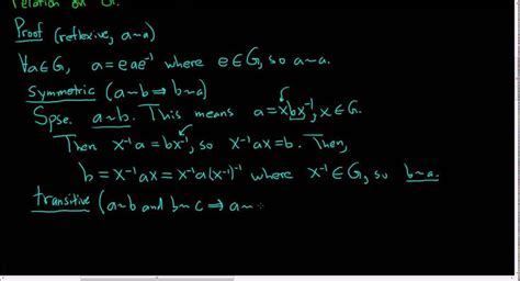 Conjugacy Is An Equivalence Relation On A Group Proof Math Videos Relatable Proof