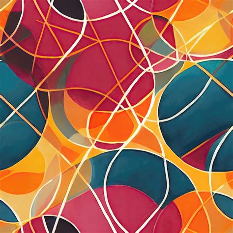 Premium Ai Image Abstract Circles In Varying Sizes Overlapping Artistic Design