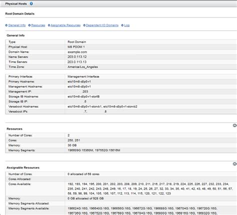 View System Resources Oracle I O Domain Administration Guide