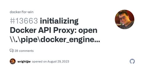 Initializing Docker API Proxy Open Pipe Docker Engine Access Is Denied Issue