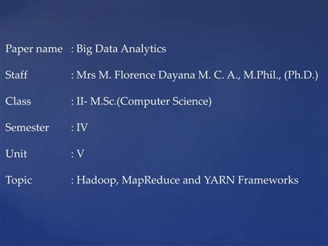Hadoop Mapreduce And Yarn Networks Ppt