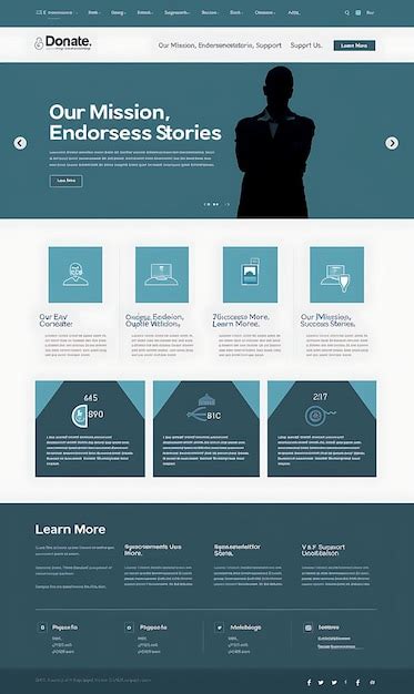 Premium Photo Minimalist Layout Web With Flat Design Effect
