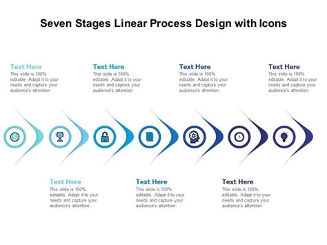 Seven Stages Linear Process Design With Icons Ppt PowerPoint Presentation File Graphics Example PDF