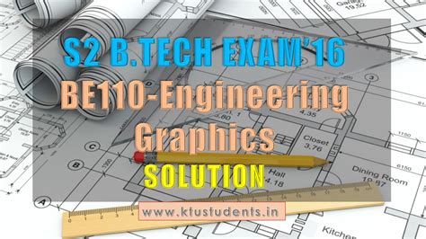 Engineering Graphics Be110 University Question Paper Solution Ktu
