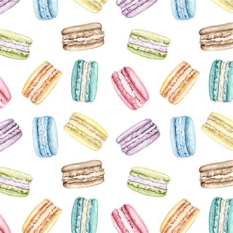 Tossed Multi Colored Macaroon Fabric