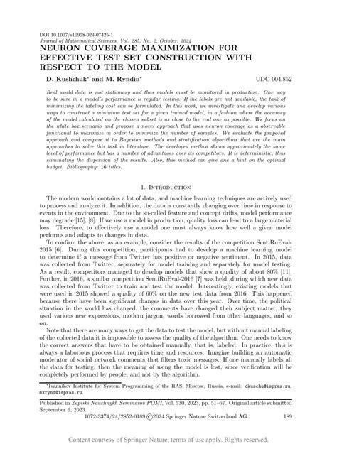 Neuron Coverage Maximization For Effective Test Set Construction With