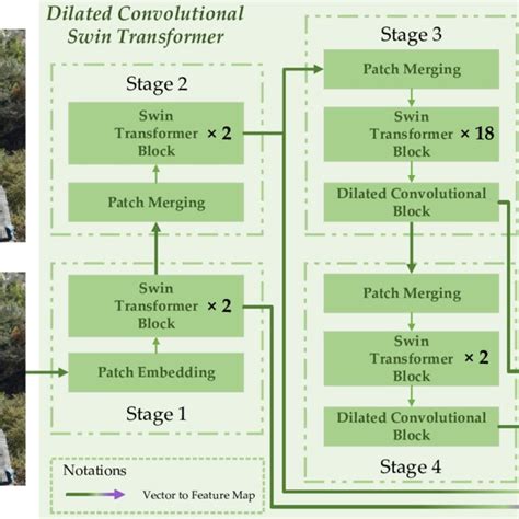 The Flowchart Of The Proposed Dilated Convolutional Swin Transformer Download Scientific