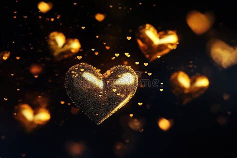 Beautiful Abstract Hearts Background Generative Ai Stock Illustration Illustration Of Warmth