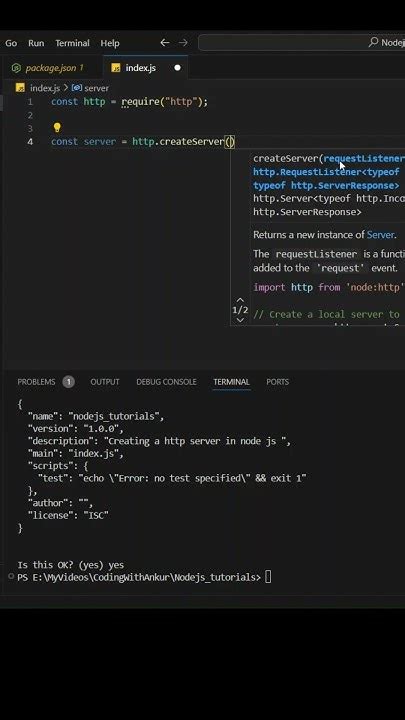 Create A Server With Module In Nodejs Auto Restart With Nodemon