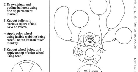 Serving Pink Lemonade Quiet Book Templates