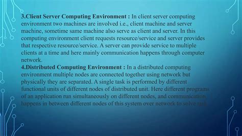 Computing Environments Pptx