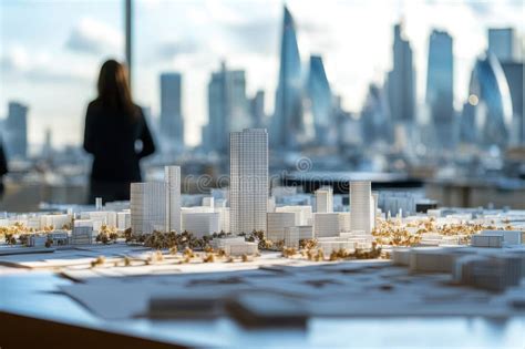 Model City Development Presentation Urban Landscape Architectural Visualization Modern