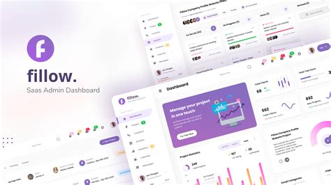 fillow saas admin dashboard ui design figma