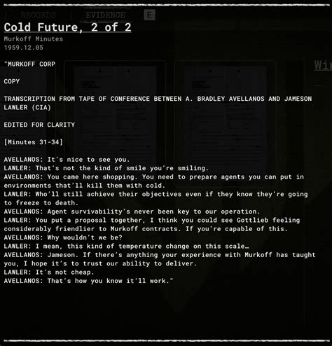Cold Future 2 Of 2 Outlast Wiki Fandom