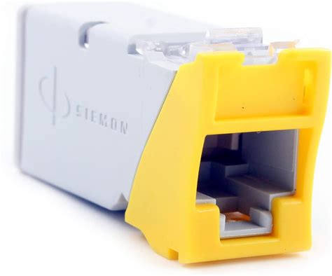 Jack Rj45 Siemon Z Max Cat 6a Modular Amarillo Tecnonacho