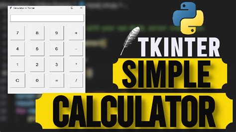 Create A Simple Calculator App With Python Tkinter Youtube