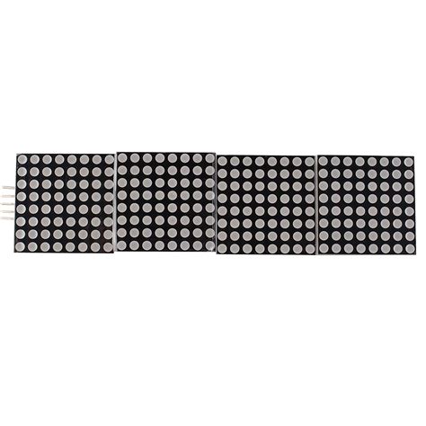 HALJIA MAX7219 Dot Matrix Module Red Light MCU LED Display Module DIY Kit For Microcontroller 4